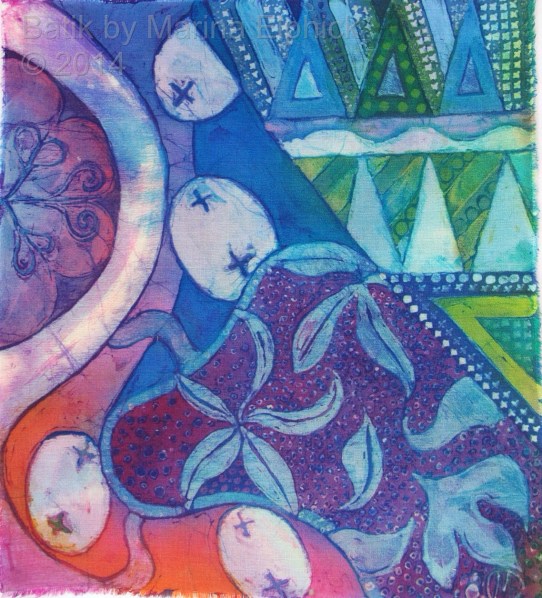 Six Batik Art Sketches – The Batik Route