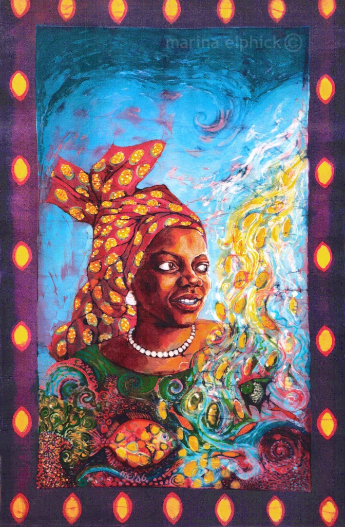 Buchi Emecheta, Artwork in Batik – The Batik Route